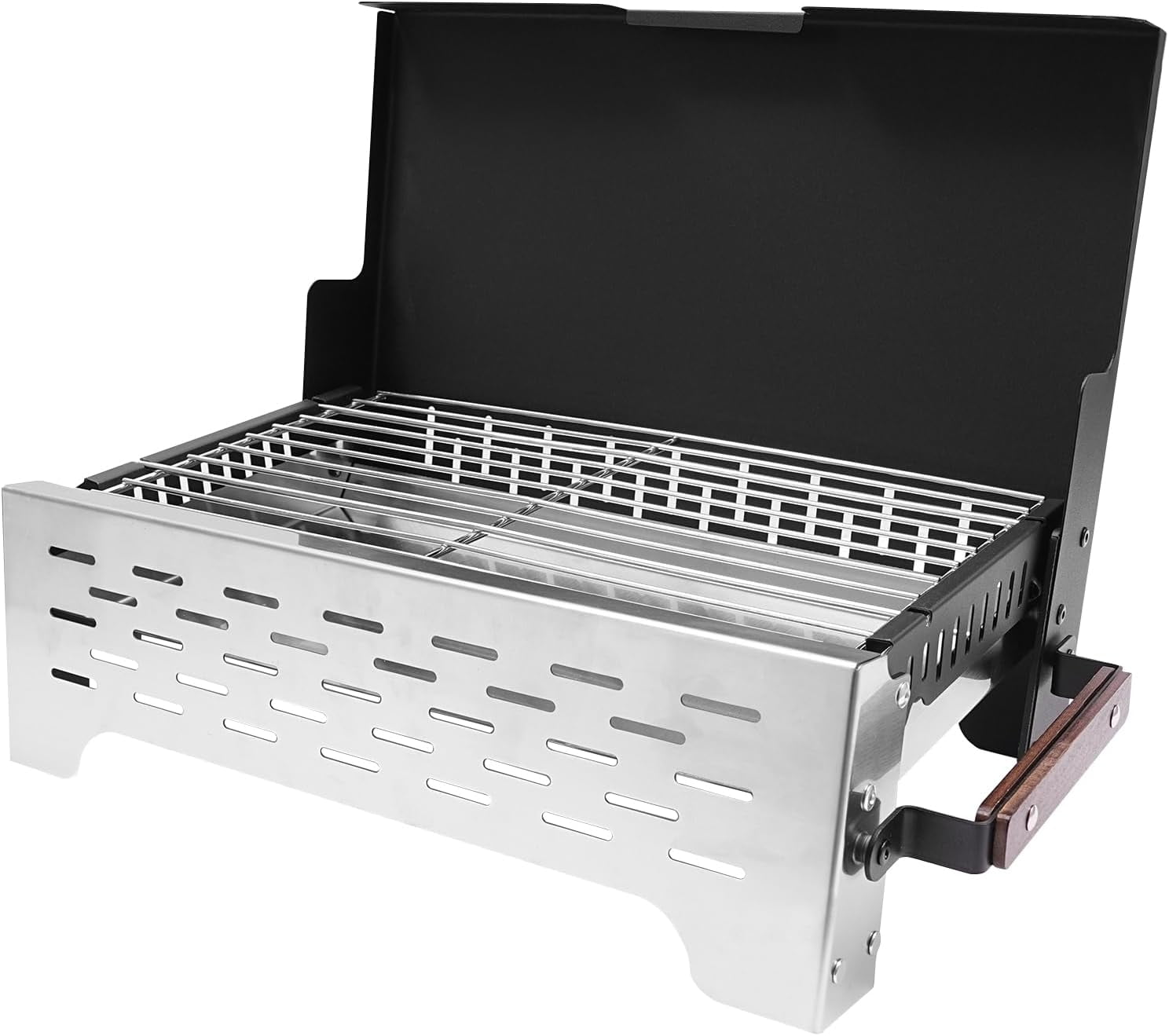 Portable Charcoal Grill, Outdoor Small BBQ Grill, Tabletop Foldable ...