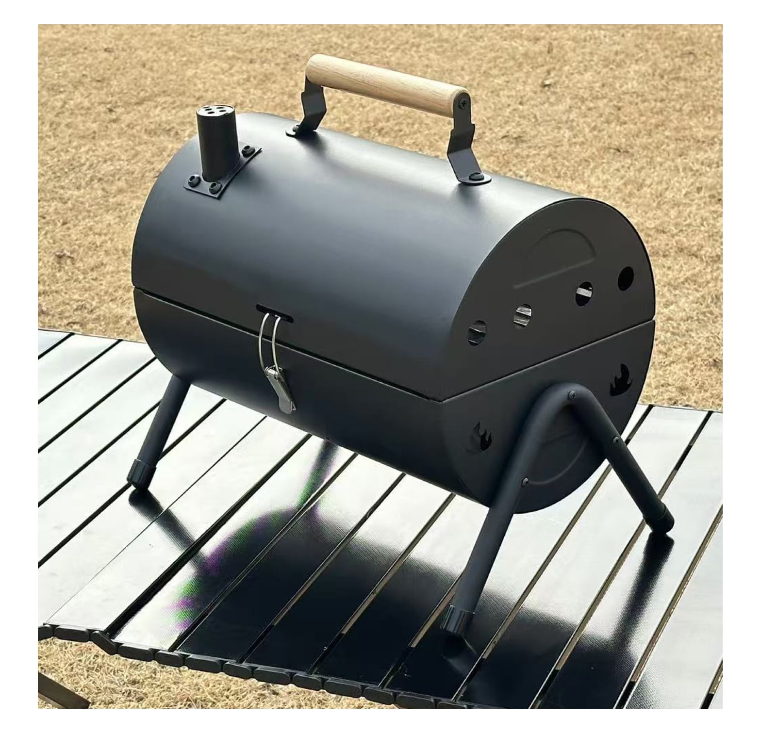 Portable Charcoal Grill with , Small Barbecue Grill for Outdoor Camping ...