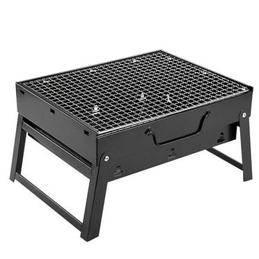 UTEN Foldable BBQ Grill, Portable Stainless Steel Charcoal Grill for Camping, Tailgating ...