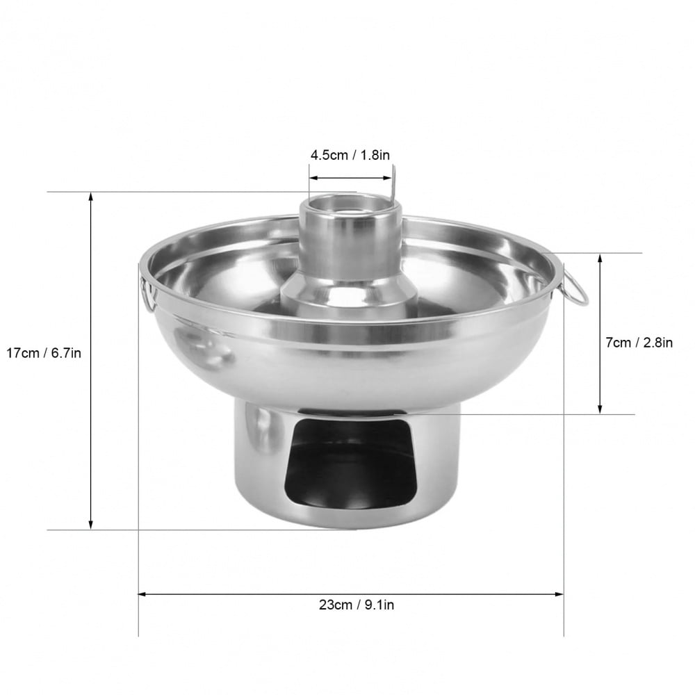 Portable Charcoal Hot Pot Food Grade Stainless Steel Chinese Style One ...