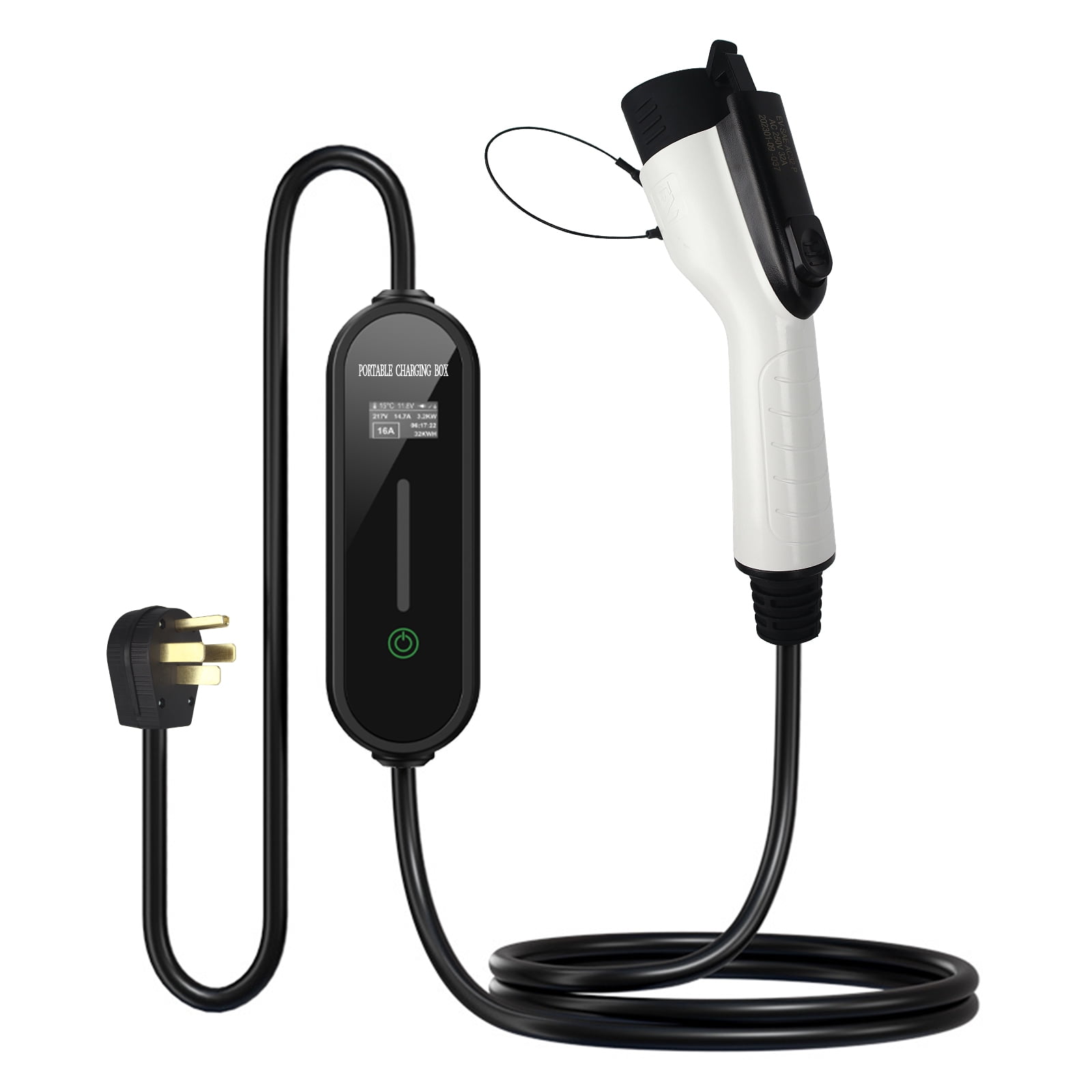 Portable Charge for Car 5M Electric Car Charging Cable 16A/32A Portable ...