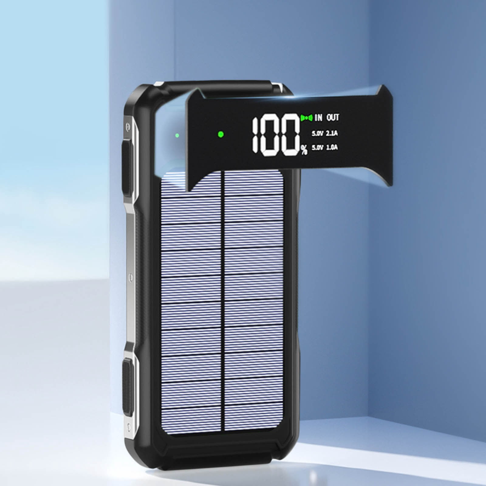 Portable Charger 10000mAh, Fast Charging Solar Power Bank With 4 Built ...