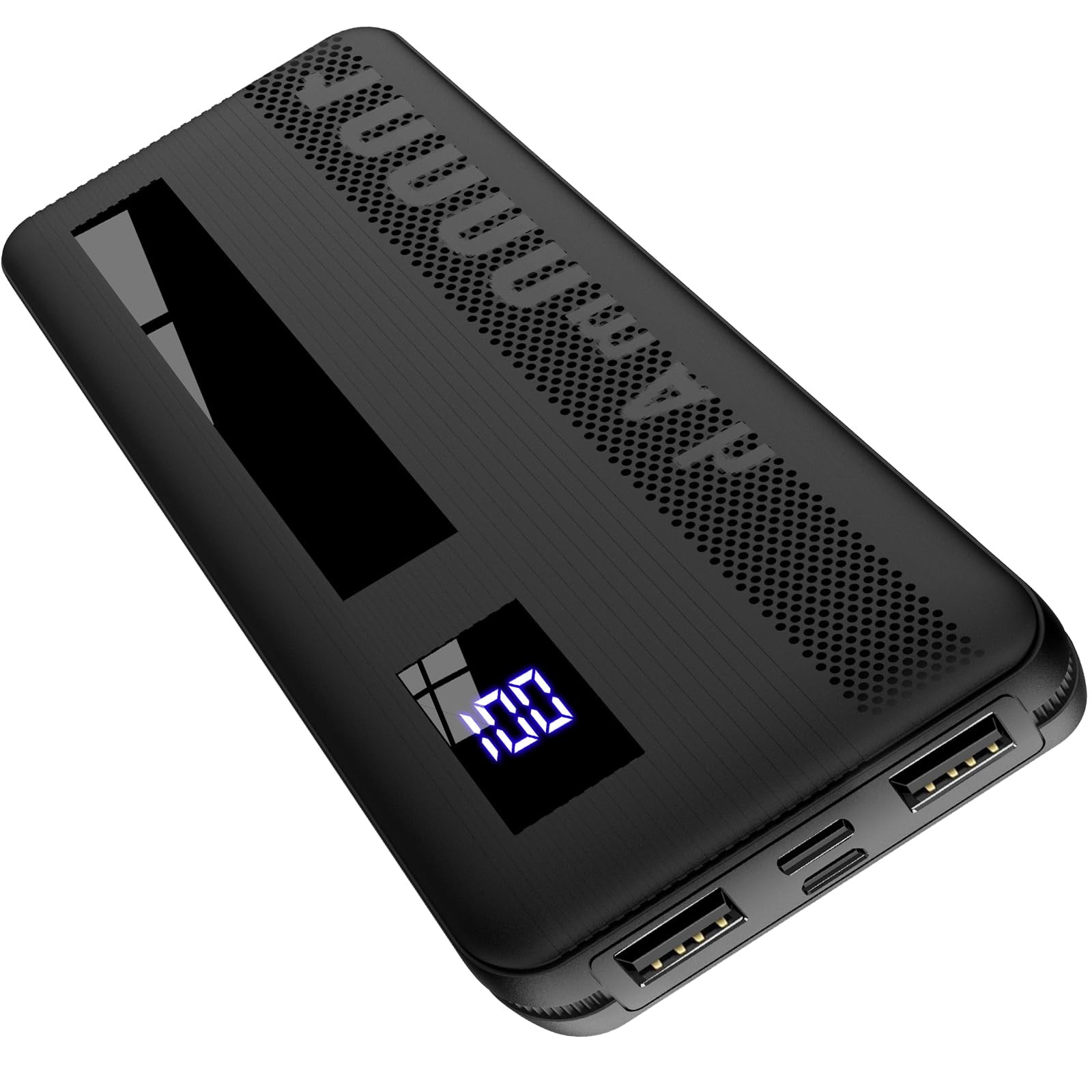 Portable Charger, 10000mAh Ultral Slim Power Bank 3A Fast Charging, LED ...