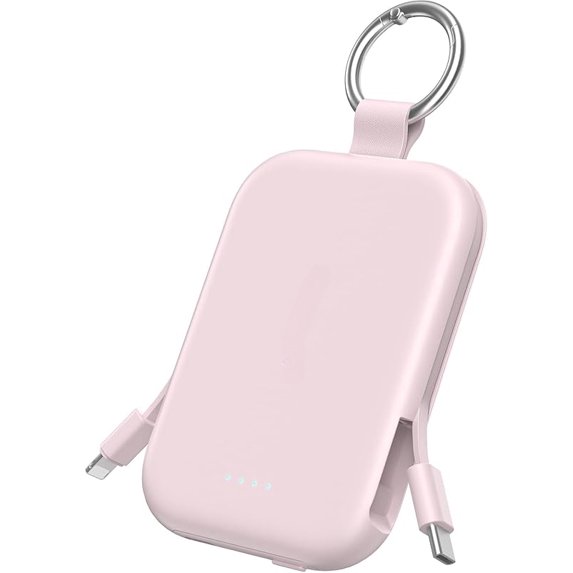 Portable Charger, 5000mAh Portable Charger Power Bank with Built-in ...