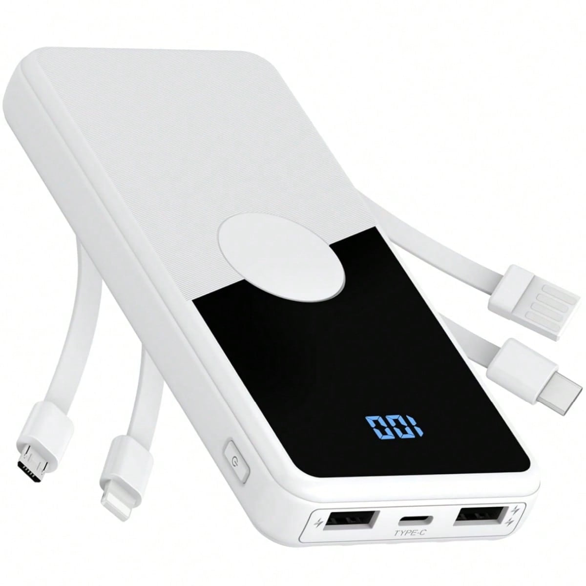 Portable Charger With Built In Cables,High Speed Power Bank 10000mAh ...