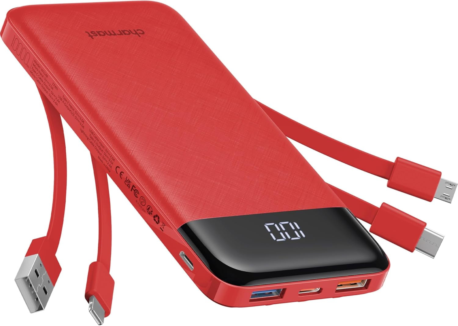 Portable Charger with Built in Cables, Portable Charger with Cords ...