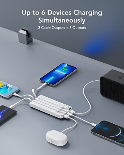 Portable Charger with Built in Cables, Portable Charger with Cords ...