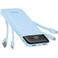 Portable Charger with Built in Cables, Power Bank with Cords Wires ...