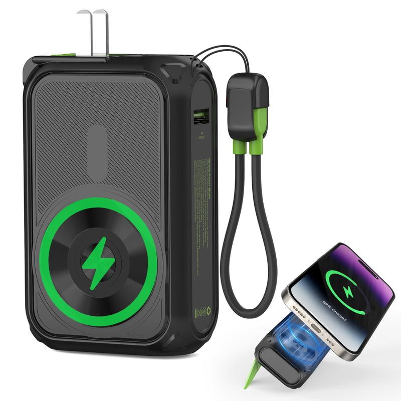 Portable Charger, Magnetic Power Bank, Small Wireless PowerBank ...