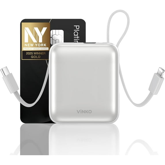 Portable Charger Power Bank, 10000mAh Travel Essentials Battery Pack ...