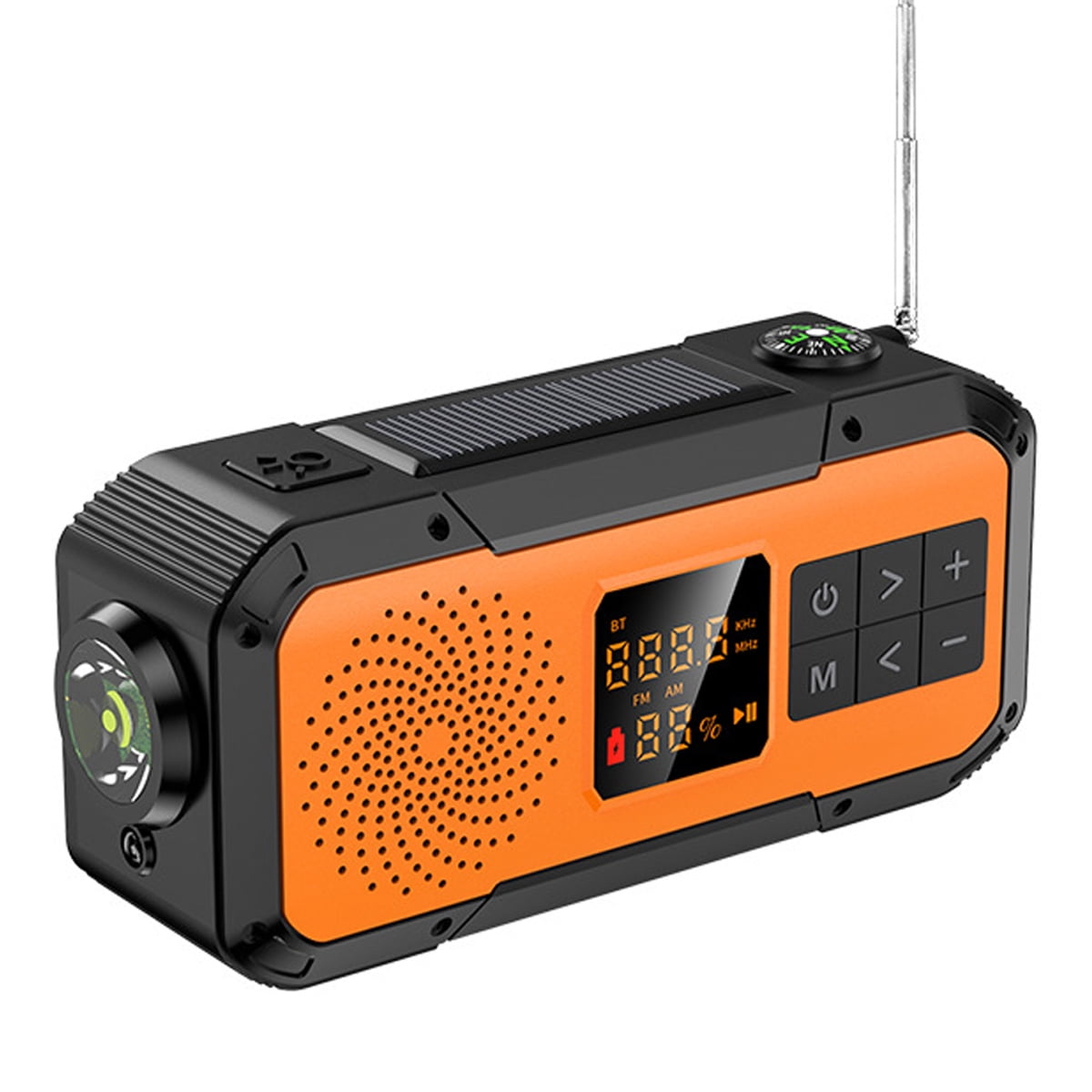 Cccanaooolceie Portable Charger, Solar & Hand-Crank Power, Battery ...