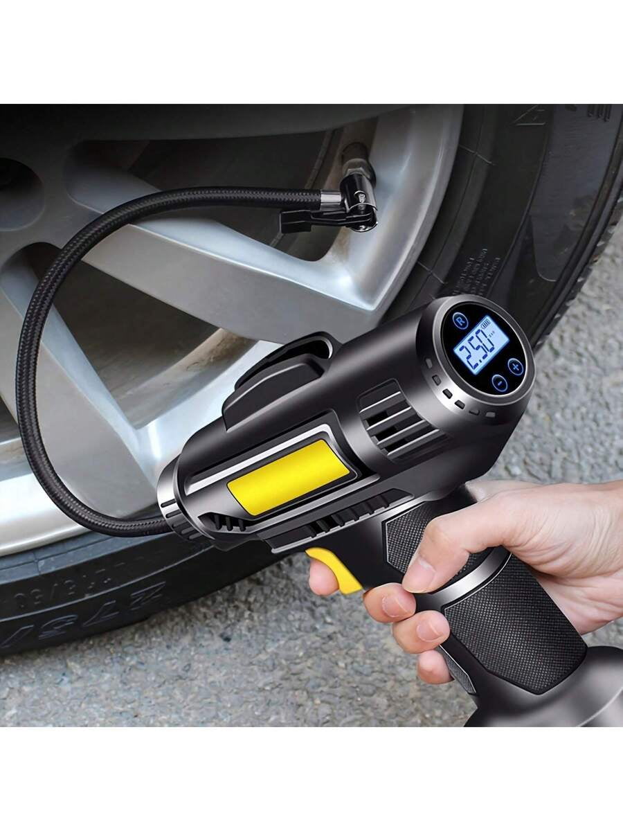 Portable Charging Car Tire Inflation Pump, Automatic Car Inflator ...