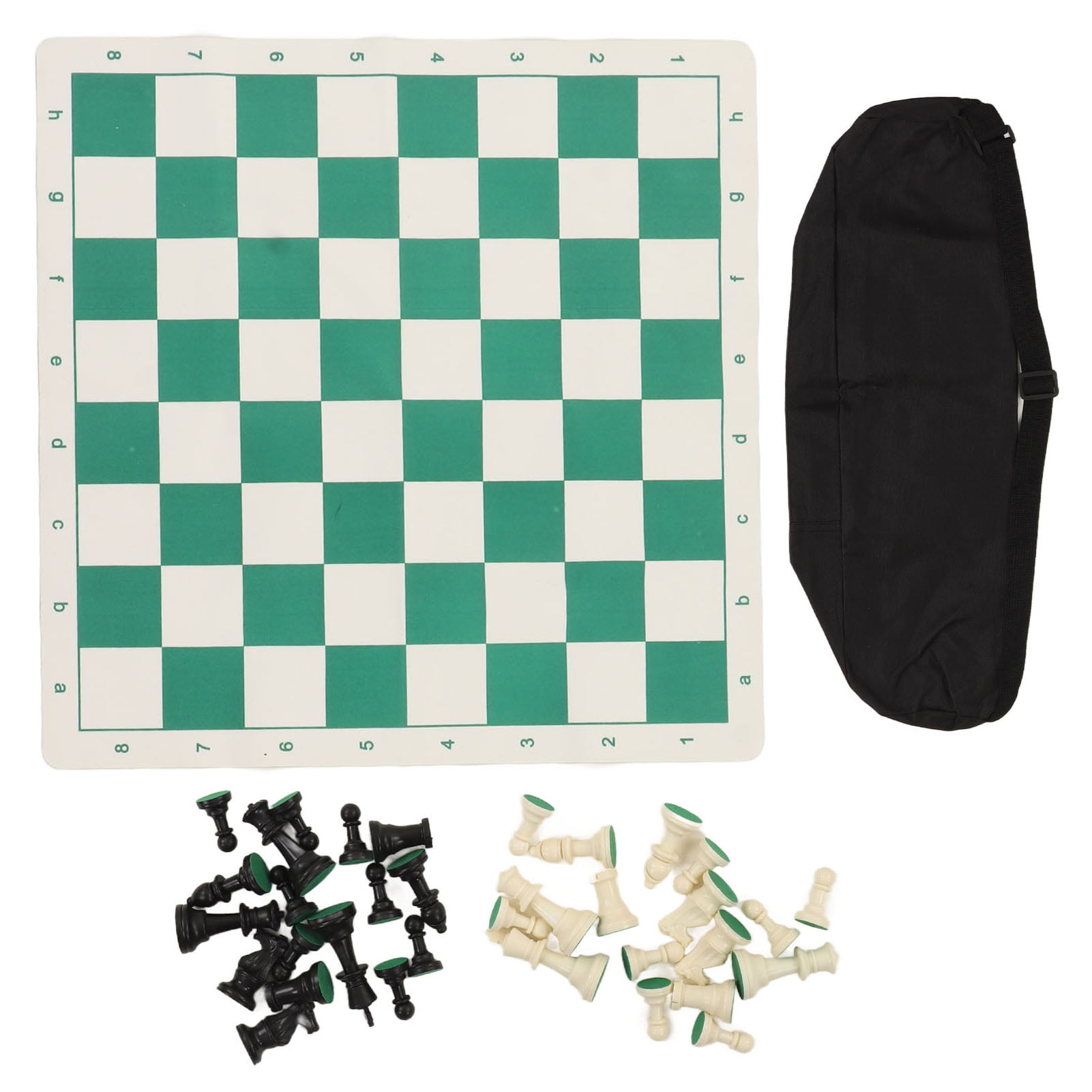 Portable Chess Checkers Set with Zipper Storage Bag Folding Roll Up ... Portable Chess Checkers Set with Zipper Storage Bag Folding Roll Up ...