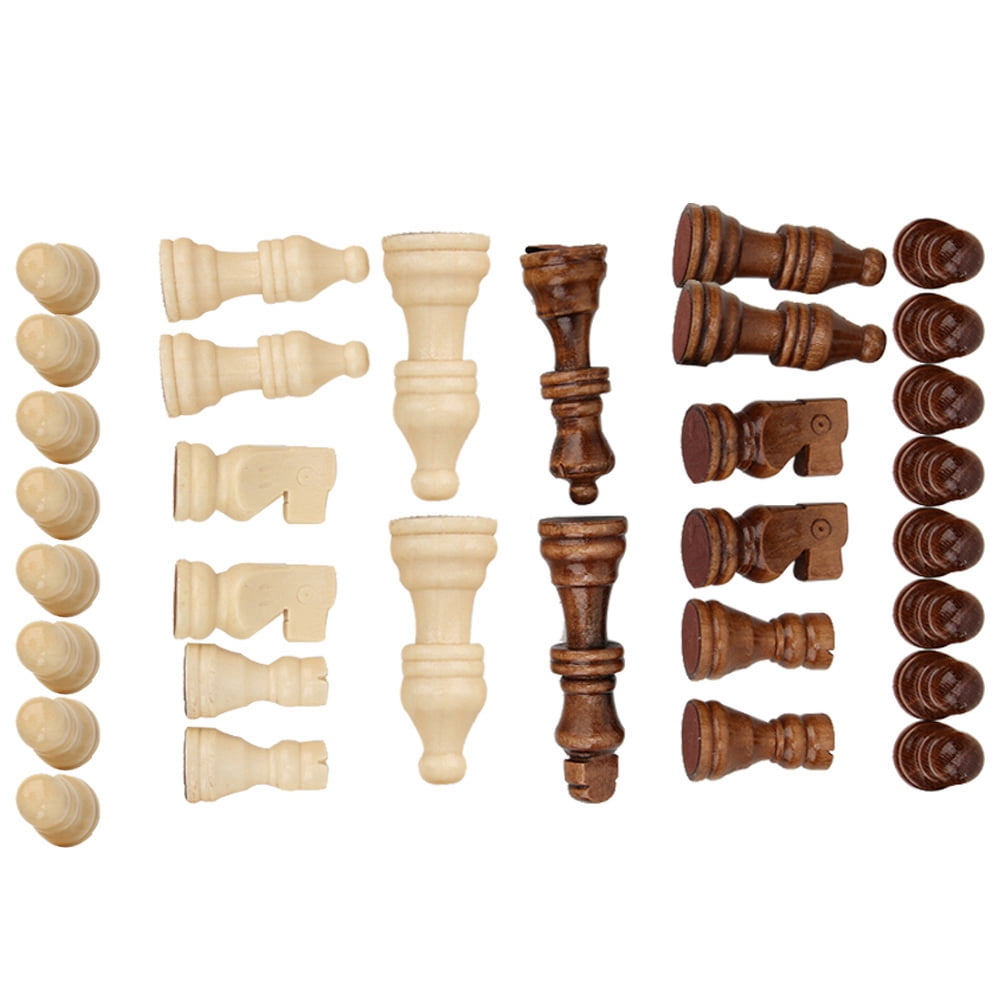 Portable Chess Pieces, Exquisite Workmanship Wood Hand Carved ...