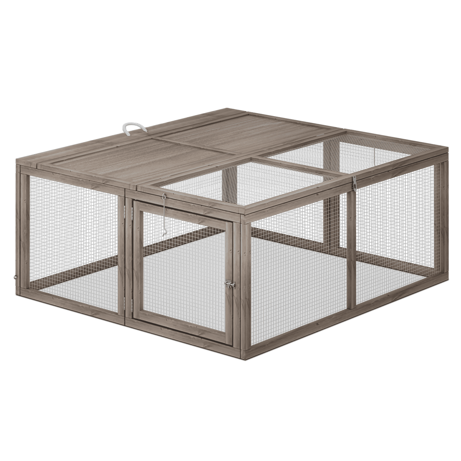 Portable Chicken Run Rabbit Hutch Folding Chicken Cage Hen Coop for ...