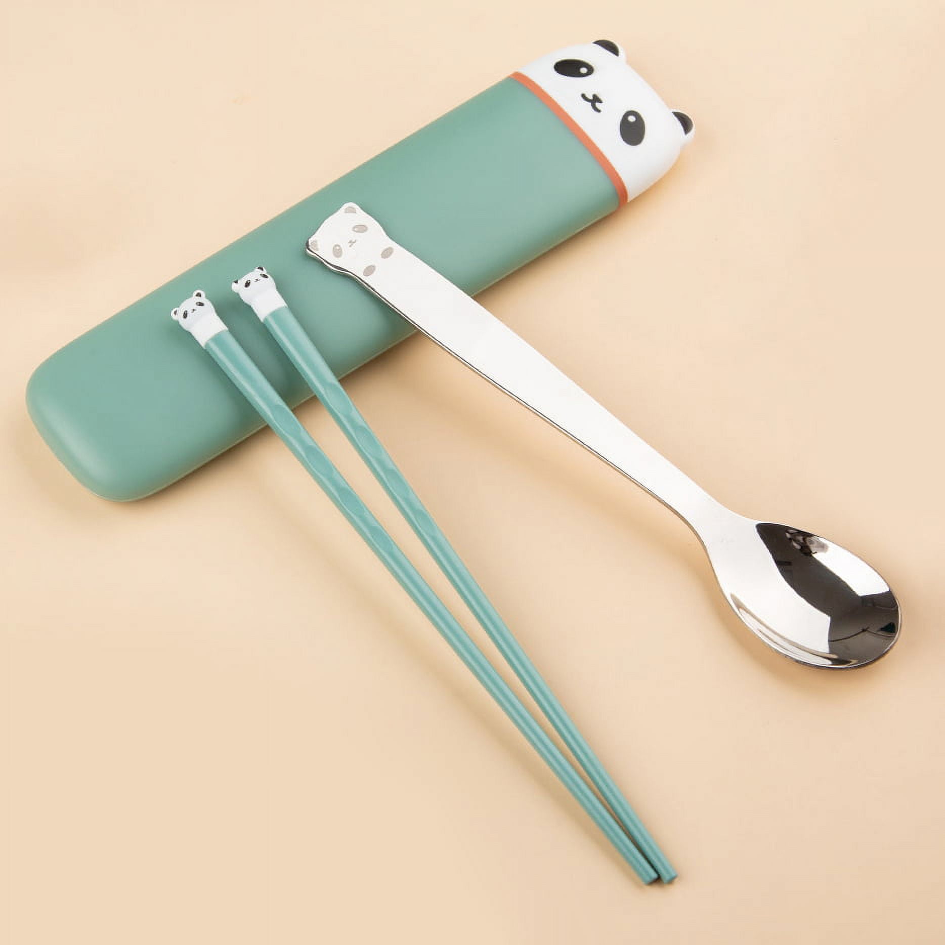 Portable Chopsticks Flatware Set, Silicone Lightweight Chopstick and ...