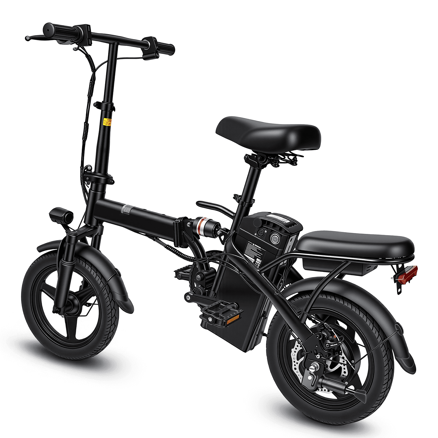 Portable City E-Bike: A1 14" Folding Electric Bike for Adult Commuters ...