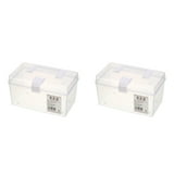 Portable Clear Medical Lock Box, First Aid Kit Storage Container with ...