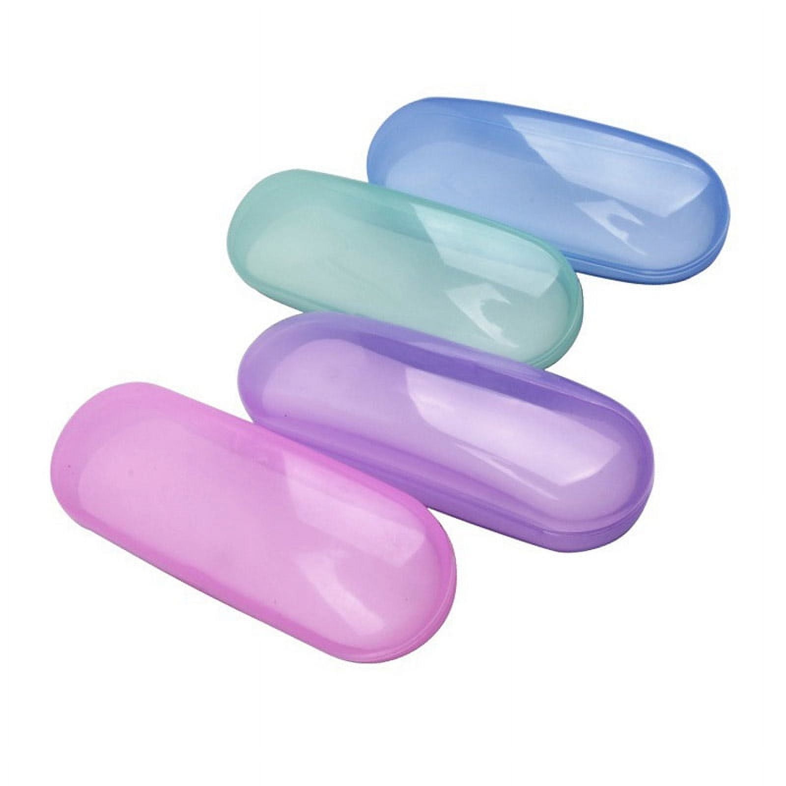 Portable Clear Transparent Shell Eye Glasses Hard Case plastic Nice ...