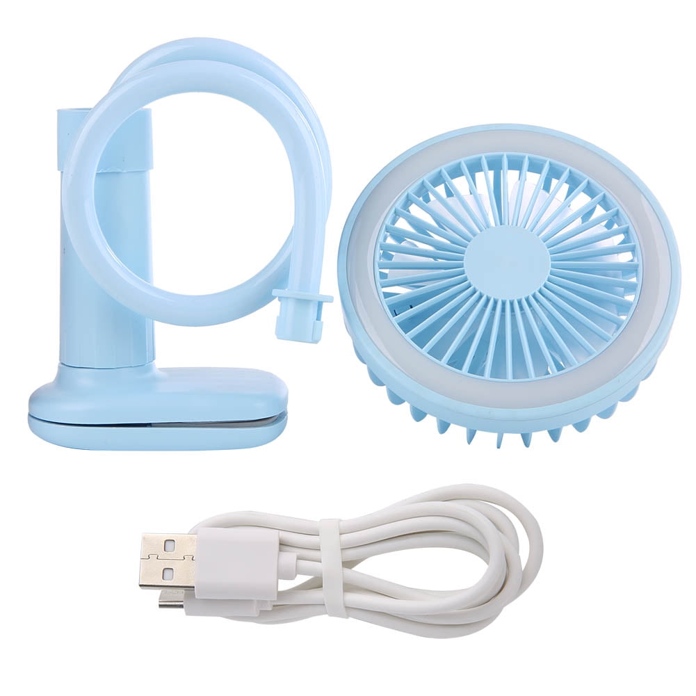 Slatcetga Portable Clip Table Cooling Fan USB Rechargeable Desk Fan ...