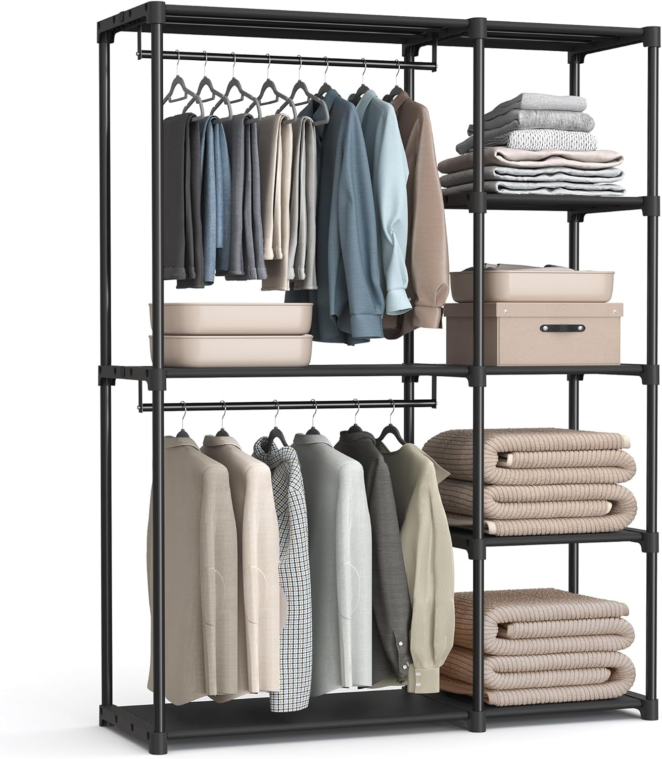 Portable Closet, Freestanding Closet Organizer, Clothes Rack with ...