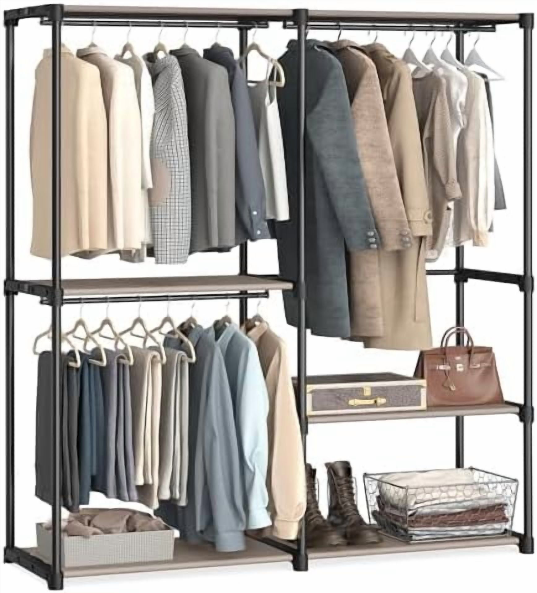 Portable Closet, Freestanding Closet Organizer, Clothes Rack with ...