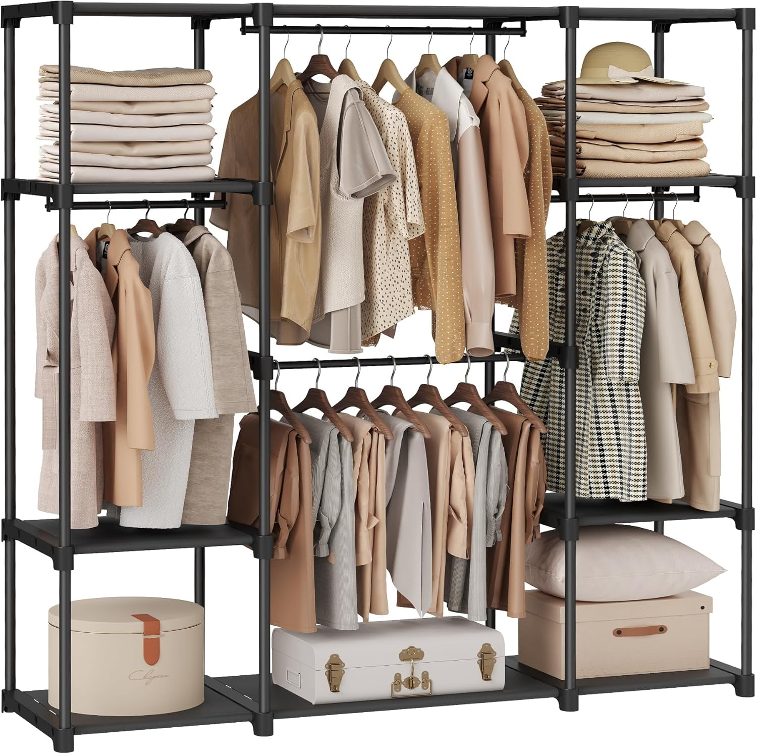 Portable Closet, Freestanding Closet Organizer, Clothes Rack with ...