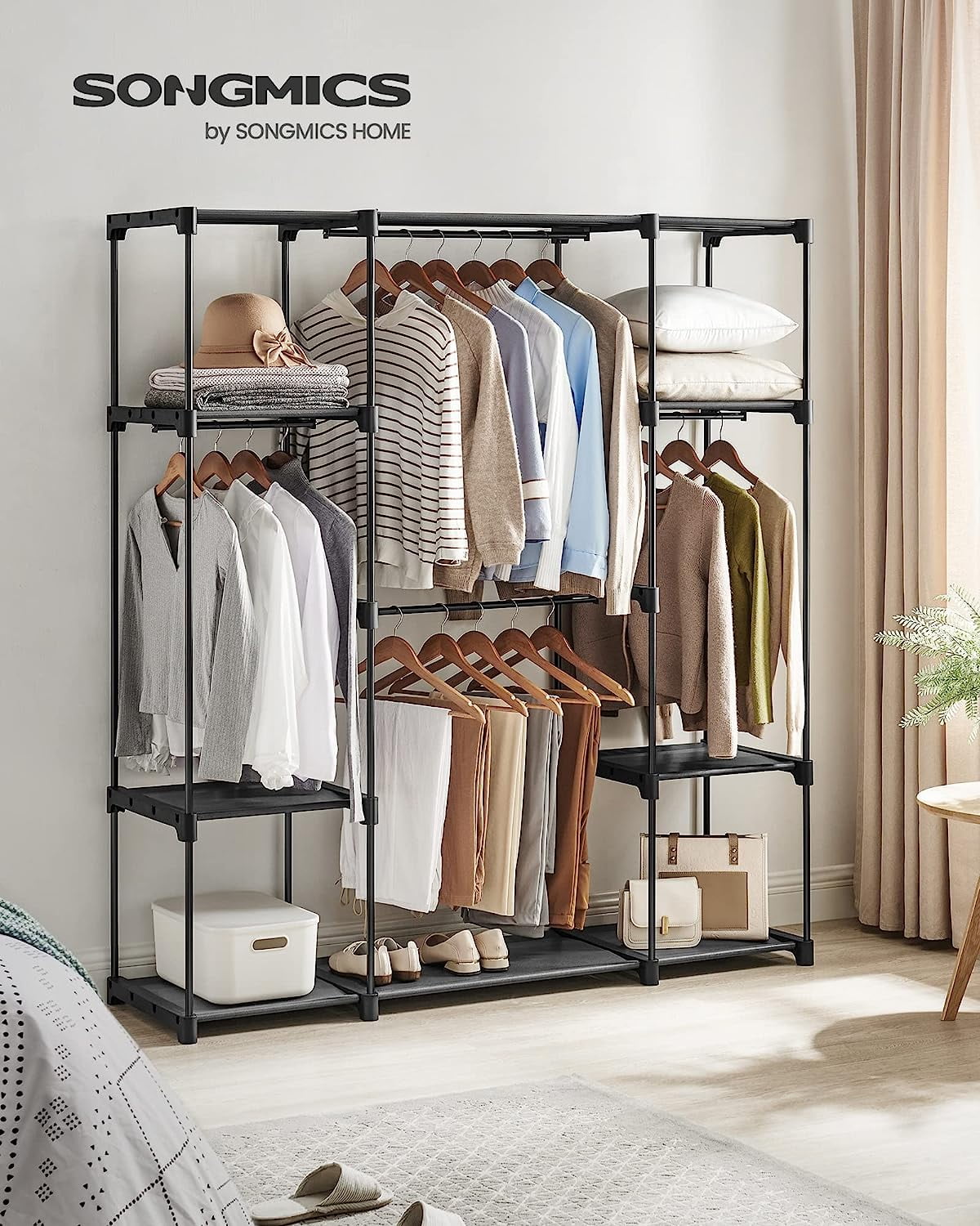 Portable Closet, Freestanding Closet Organizer, Clothes Rack with ...