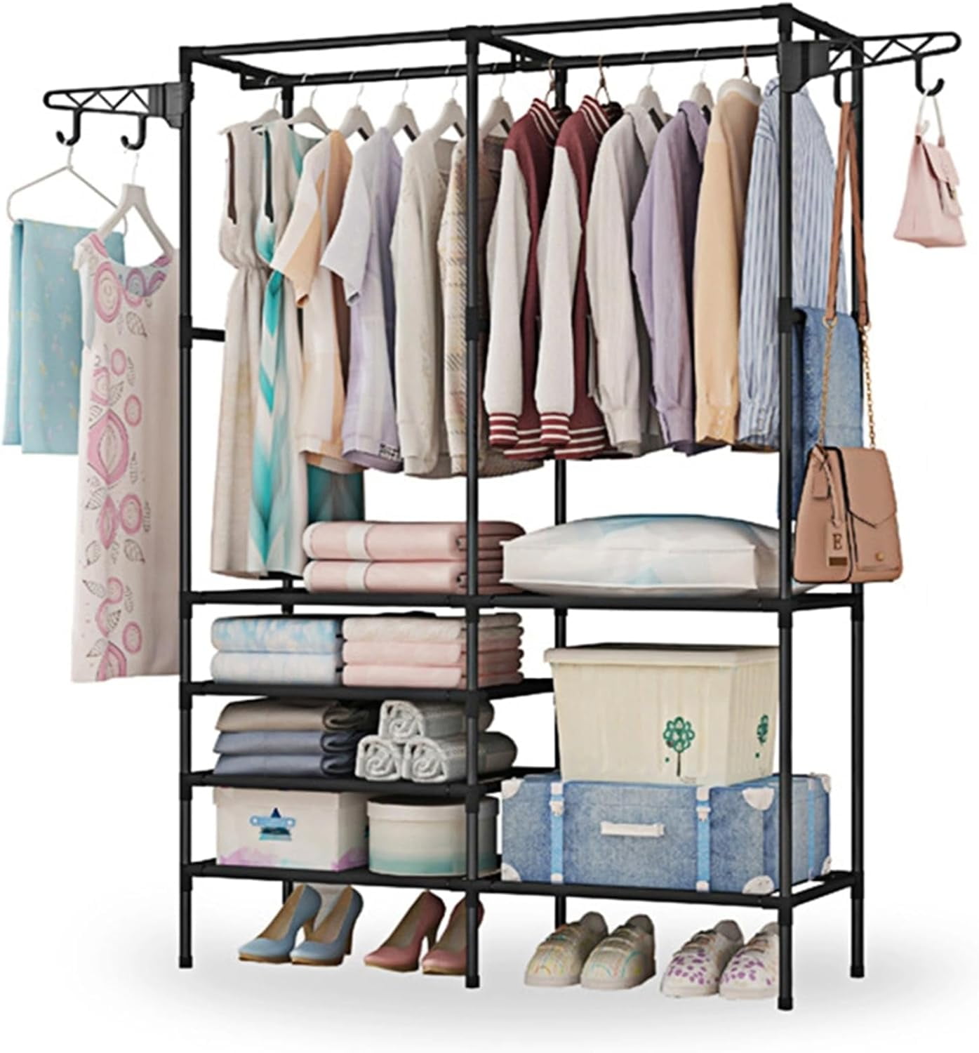 Portable Closet, Freestanding Closet Organizer, Clothes Rack with ...