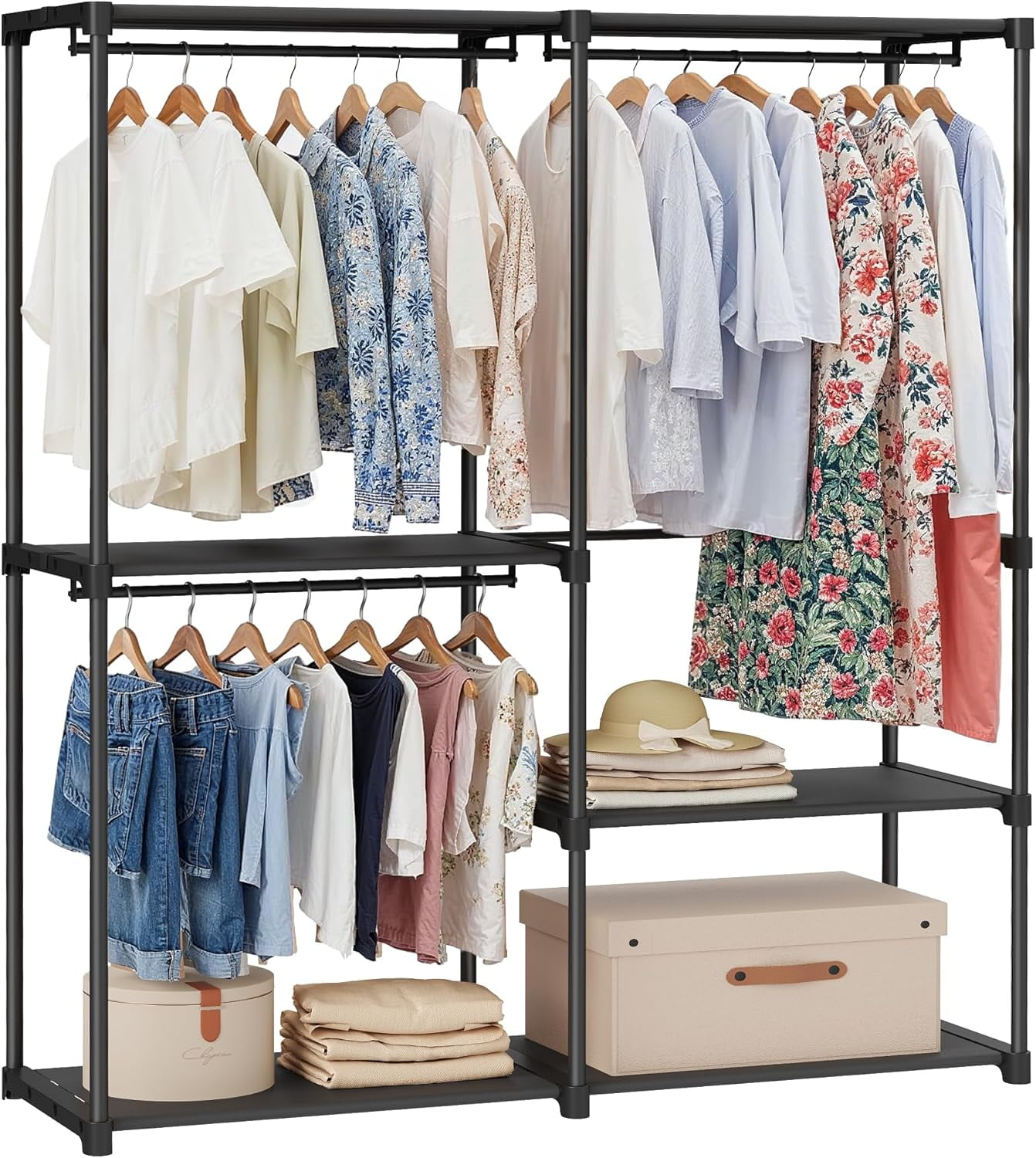 Portable Closet, Freestanding Closet Organizer, Clothes Rack with ...