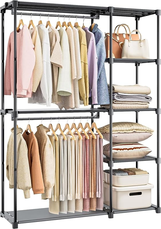 Portable Closet, Freestanding Wardrobe Closet Organizers and Storage ...