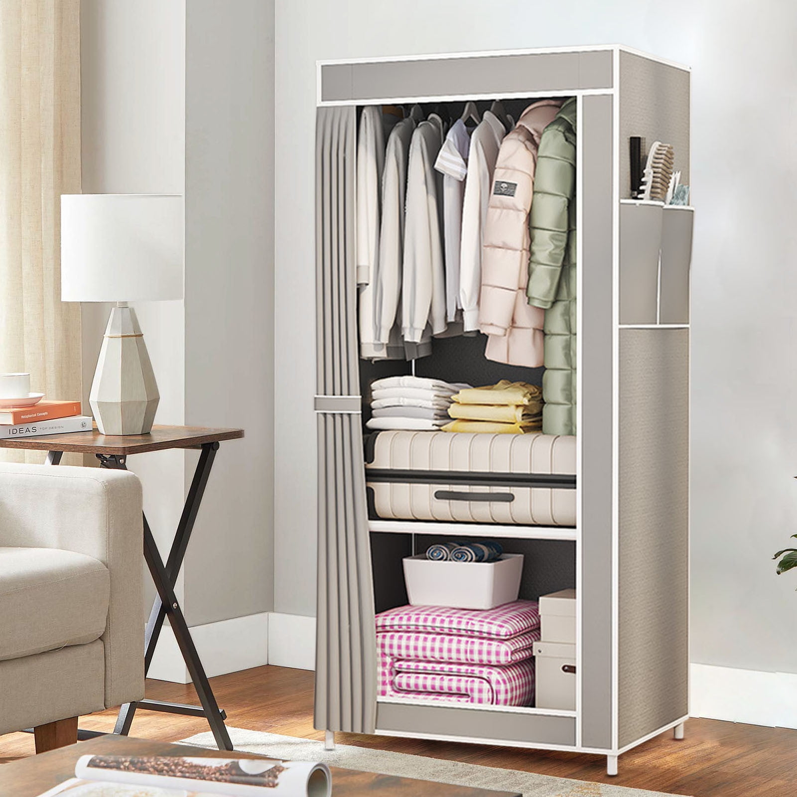 Portable Closet,Portable Wardrobe Closet for Small Room,Clothing ...
