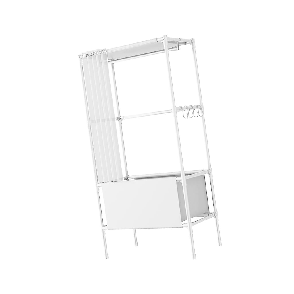 Portable Closet System Modern Look Wardrobe Perfect For Temporary ...