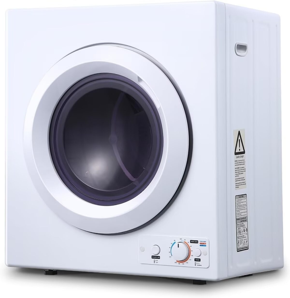 Portable Clothes Dryer, 3.5 cu.ft Front Load Tumble Electric Dryer ...