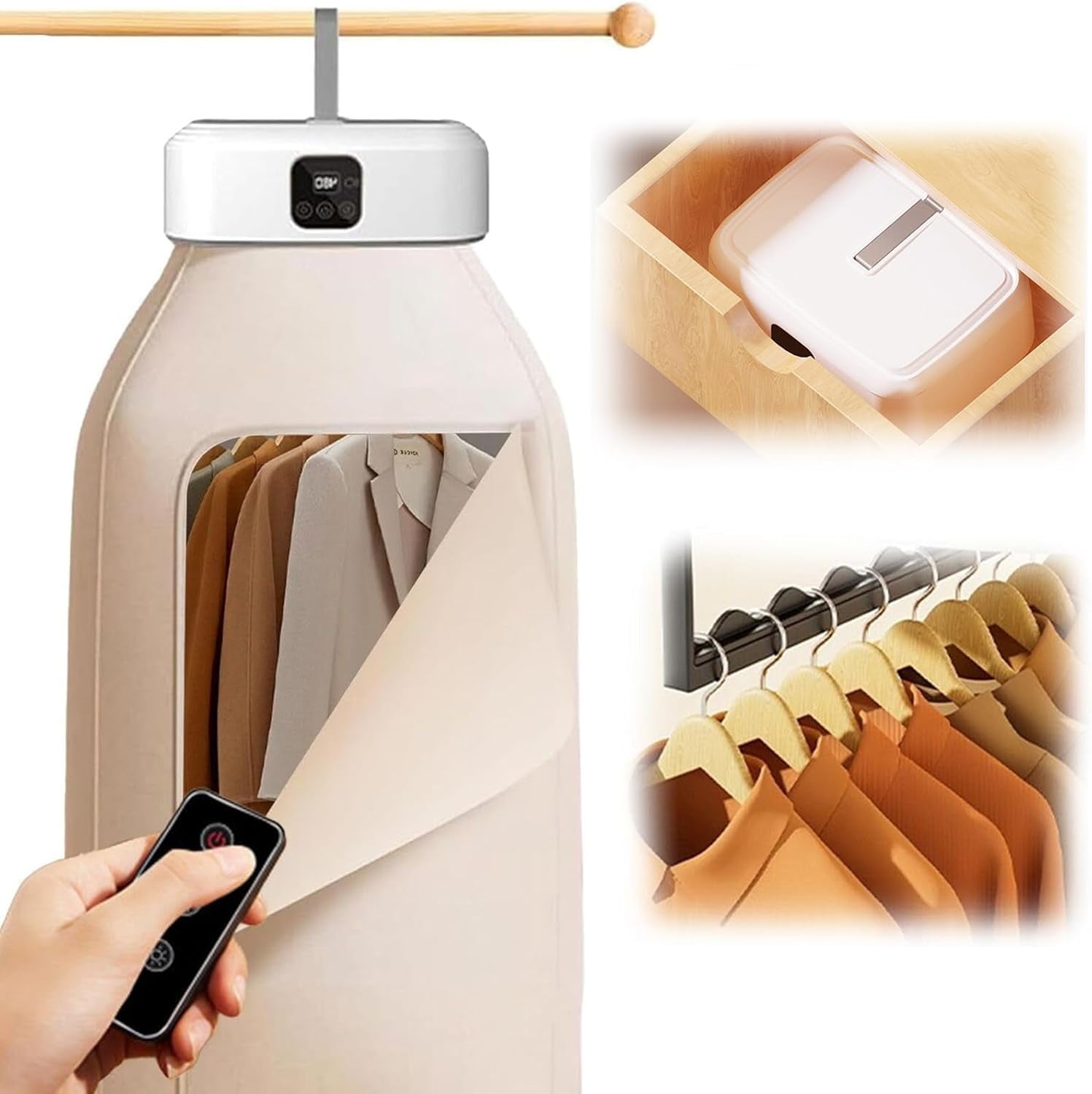 Portable Clothes Dryer for Apartments, Mini Dryer with Dryer Bag, Small ...