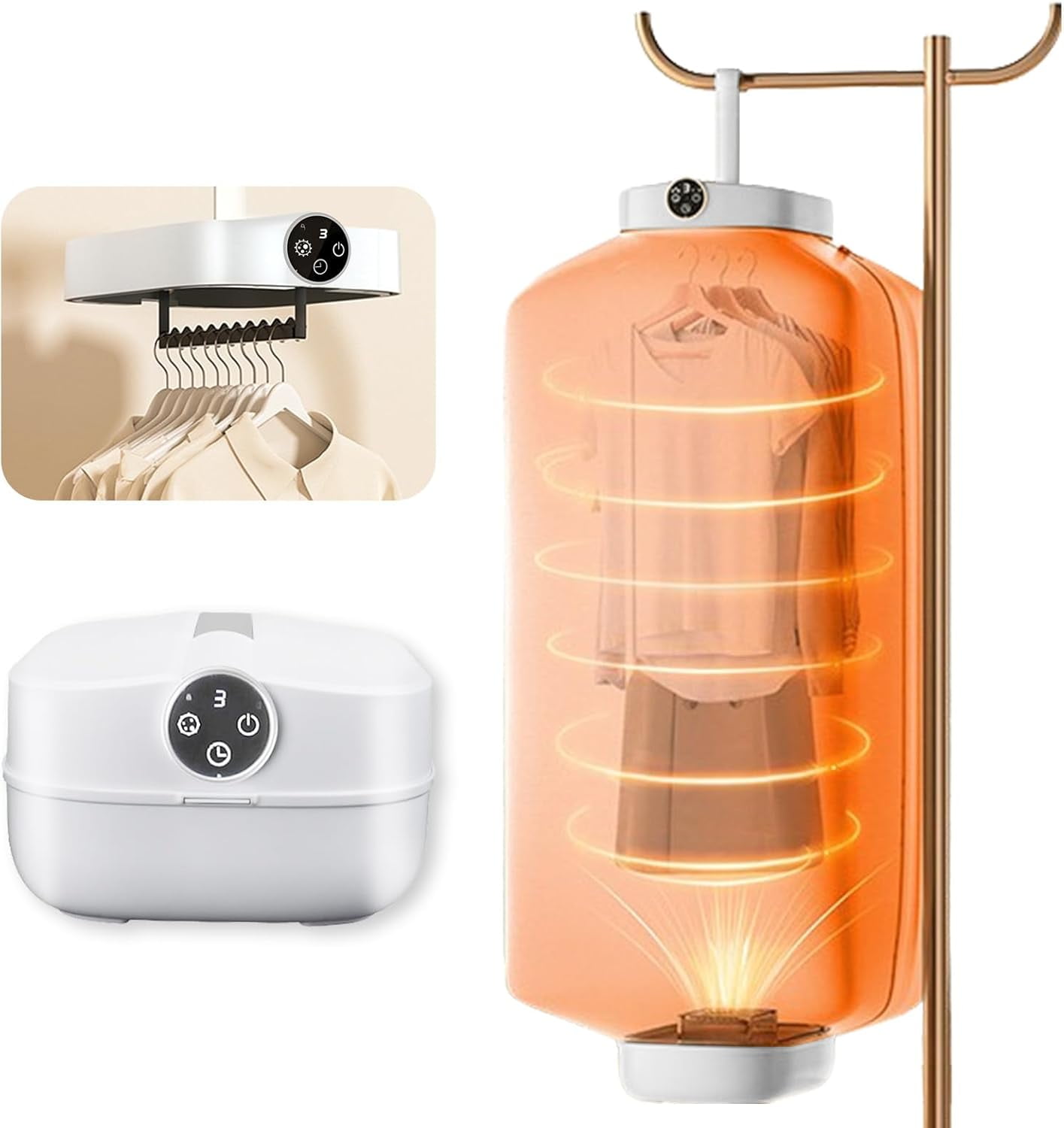 Portable Clothes Dryer, Mini Laundry Dryers, Small Compact Foldable ...