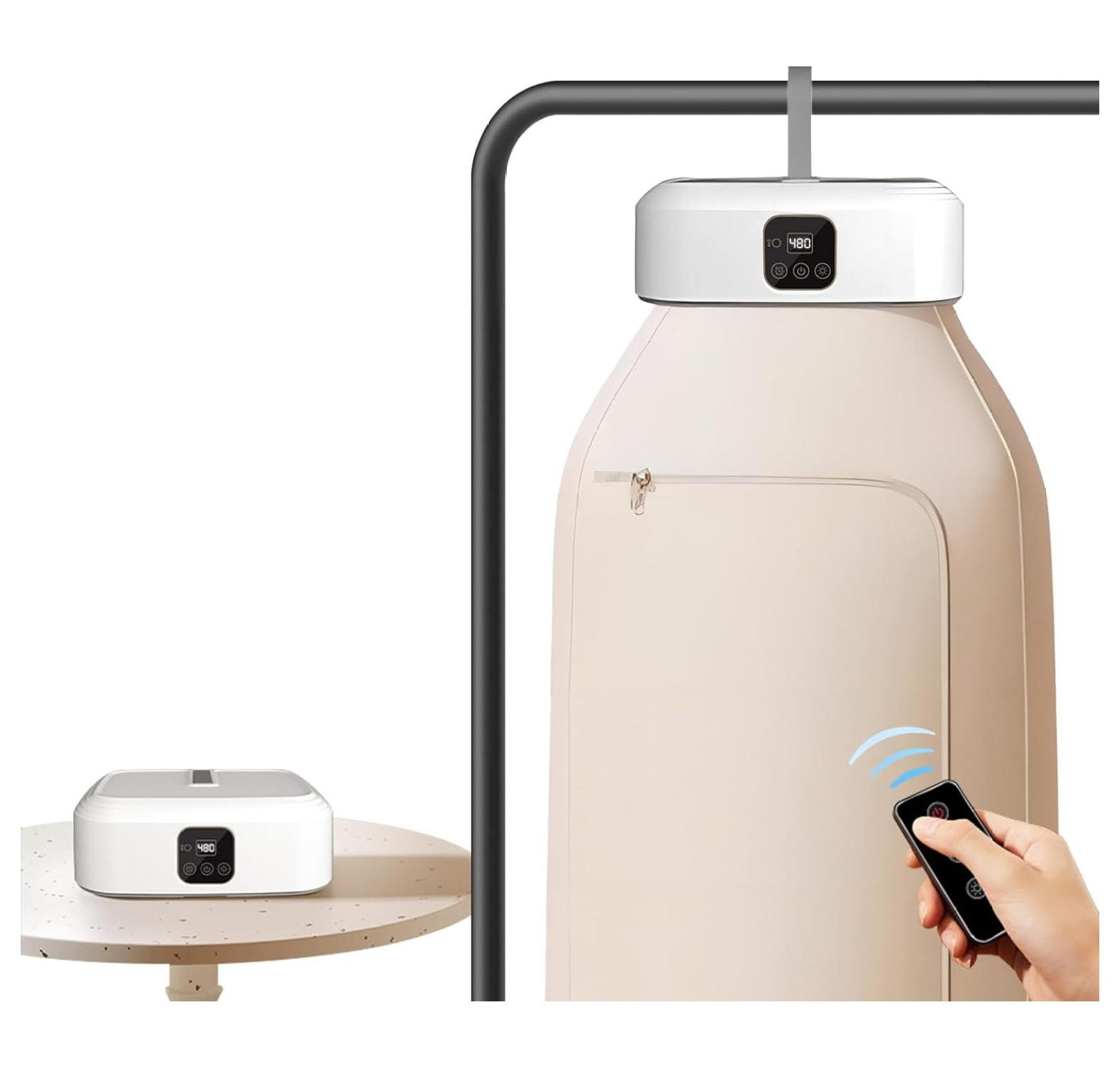 Portable Clothes Dryer,Small Electric Laundry Dryer with Control ...