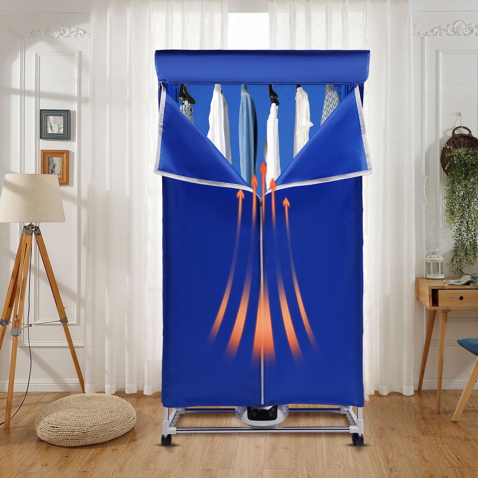 Portable Clothes Dryer with Touchscreen Timer – 1500W Foldable Drying ...