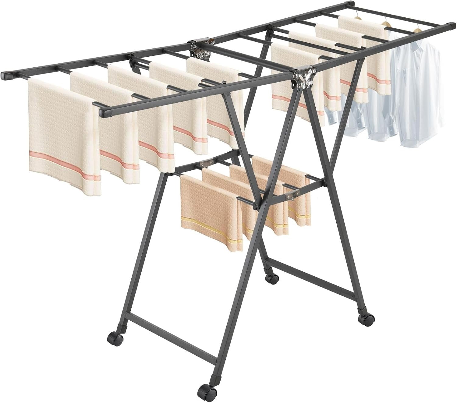 Portable Clothes Drying Rack, Lightweight Drying Rack, Gullwing Drying ...