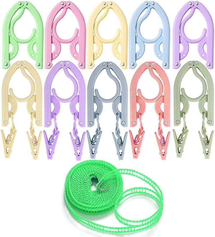 Portable Clothes Line Travel Washing Line, Non Slip Clothes Line ...
