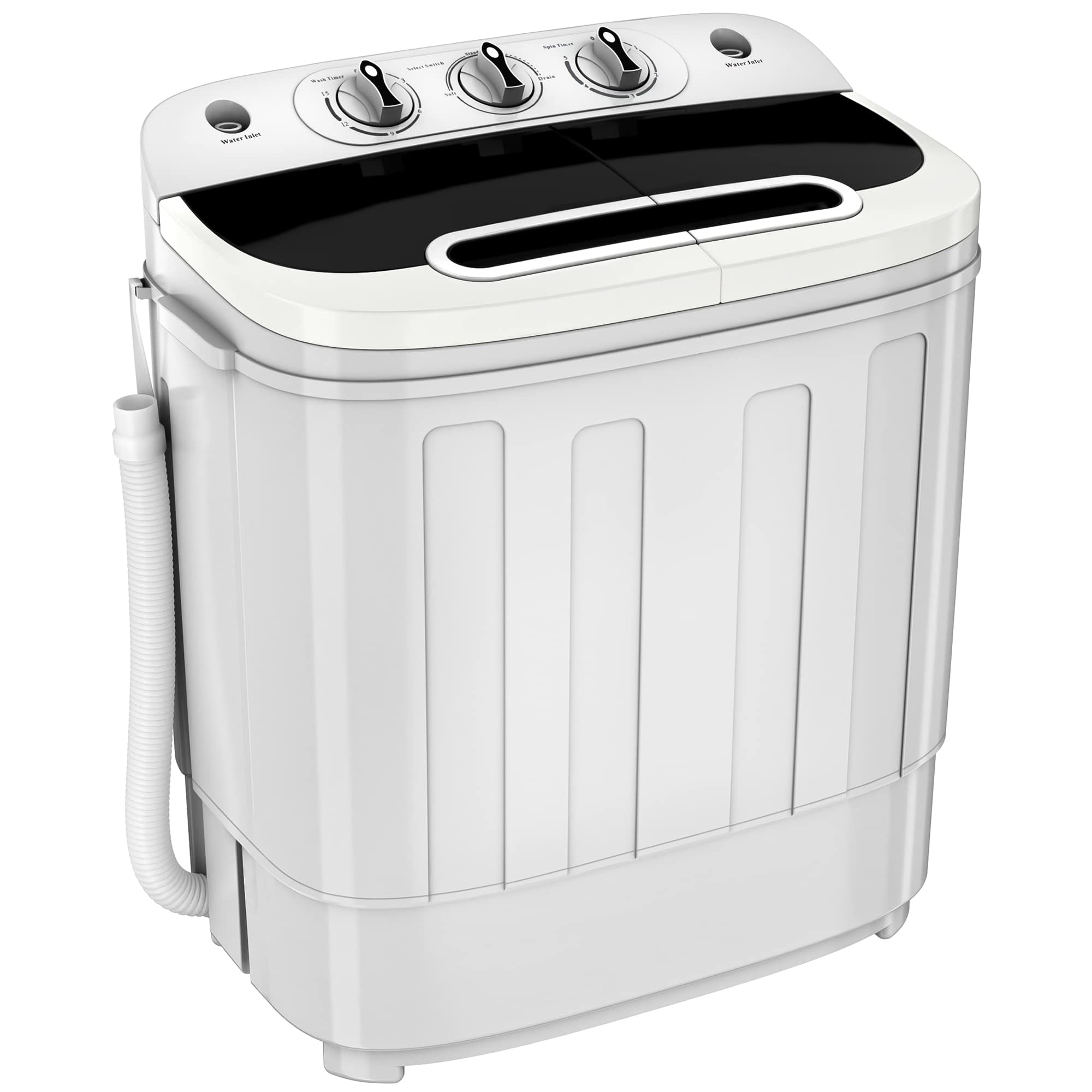 Portable Clothes Washing Machine Mini Twin Tub Washing Machine 13lbs ...