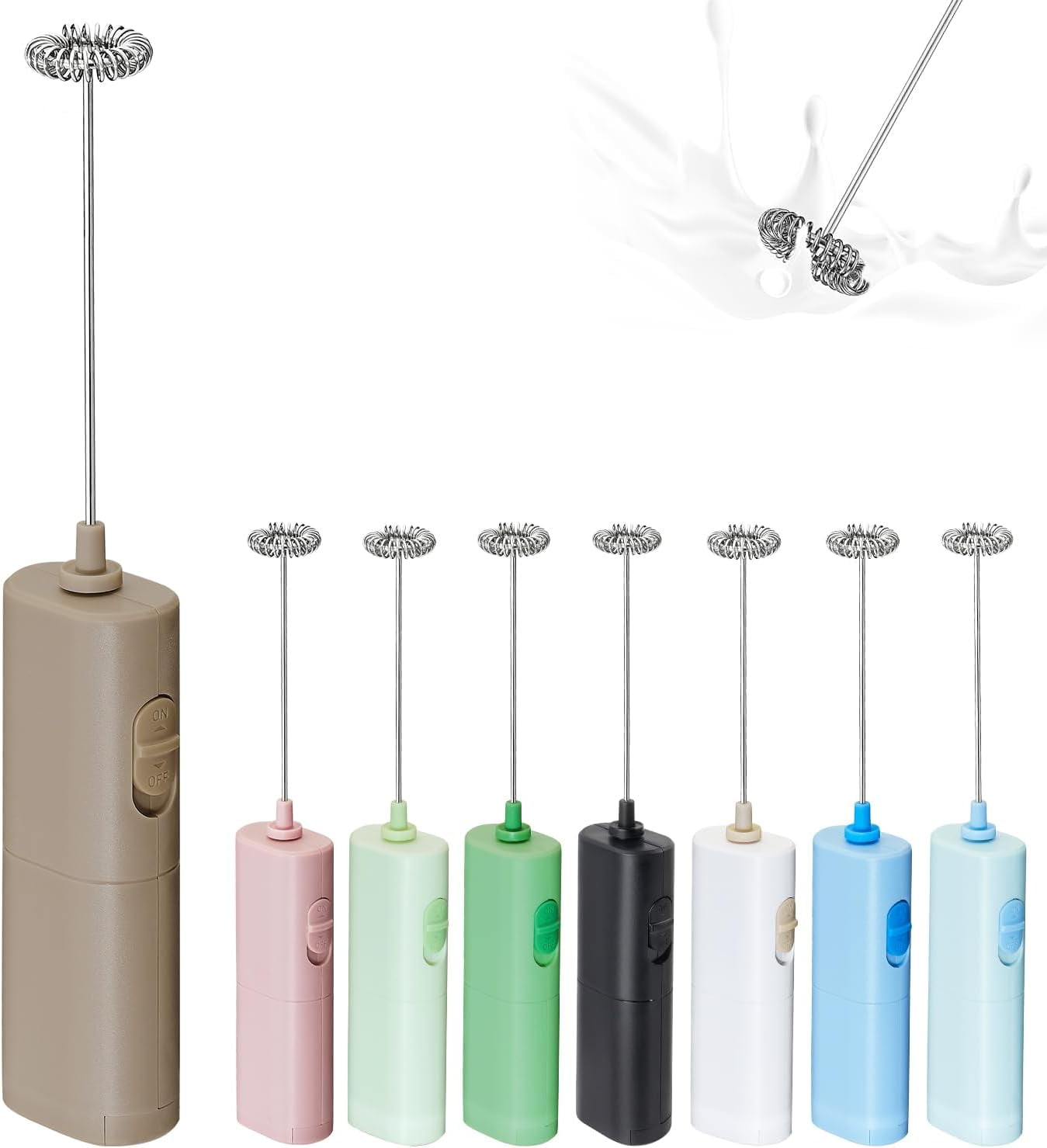 Portable Coffee Frother by , Operated Whisk, Mini Milk Frother Handled ...