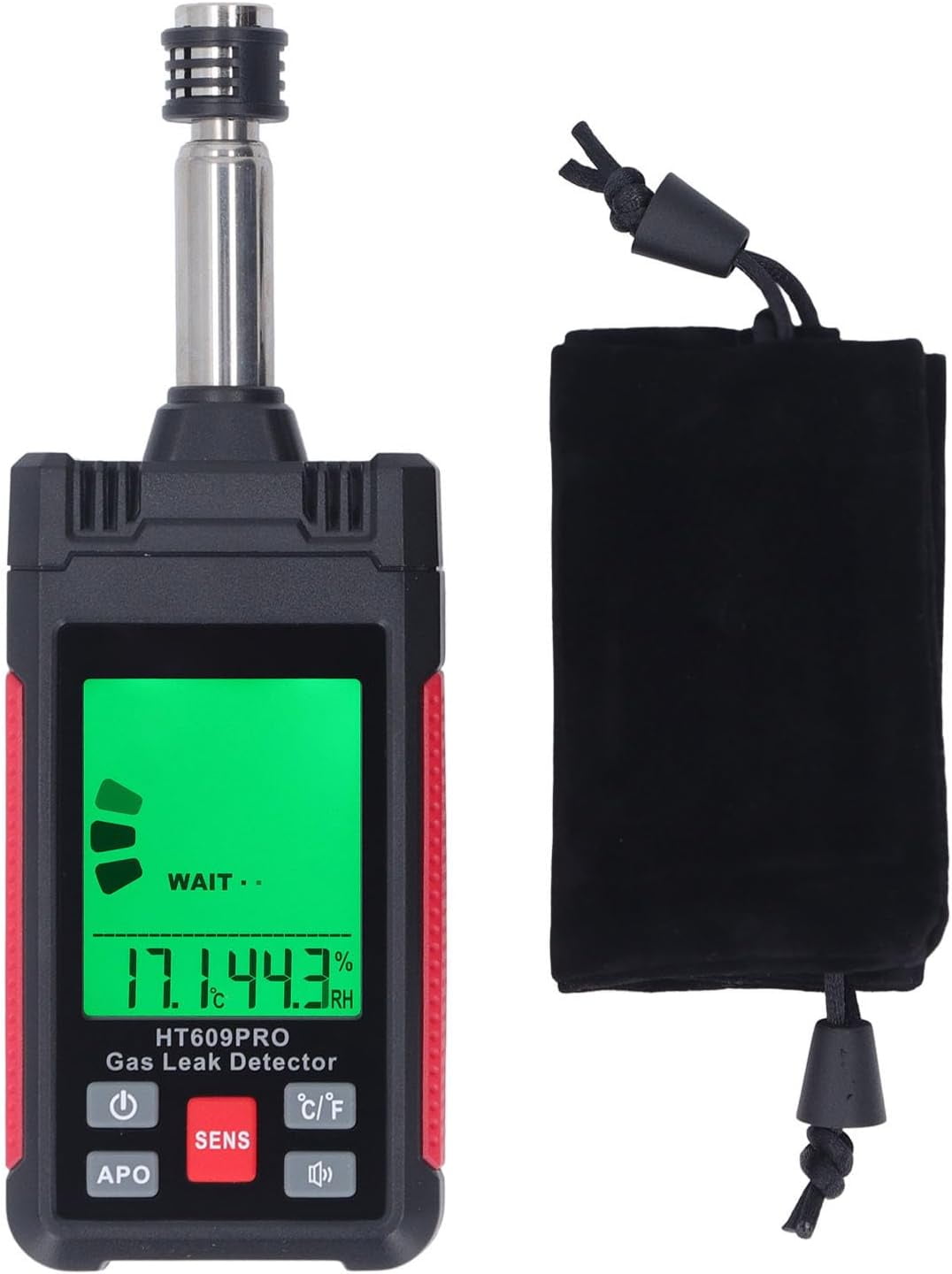 Portable Combustible Gas Detector Dual Alarm ABS Material HT609PRO Gas ...