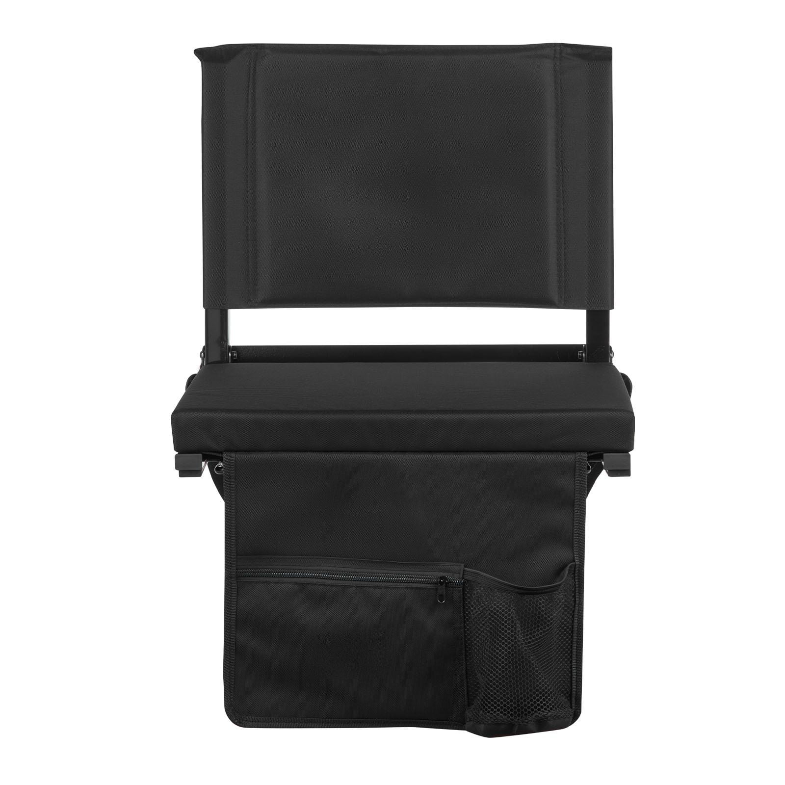 Portable & Comfortable Bleacher Chair with Padded Back & Thick Seat ...