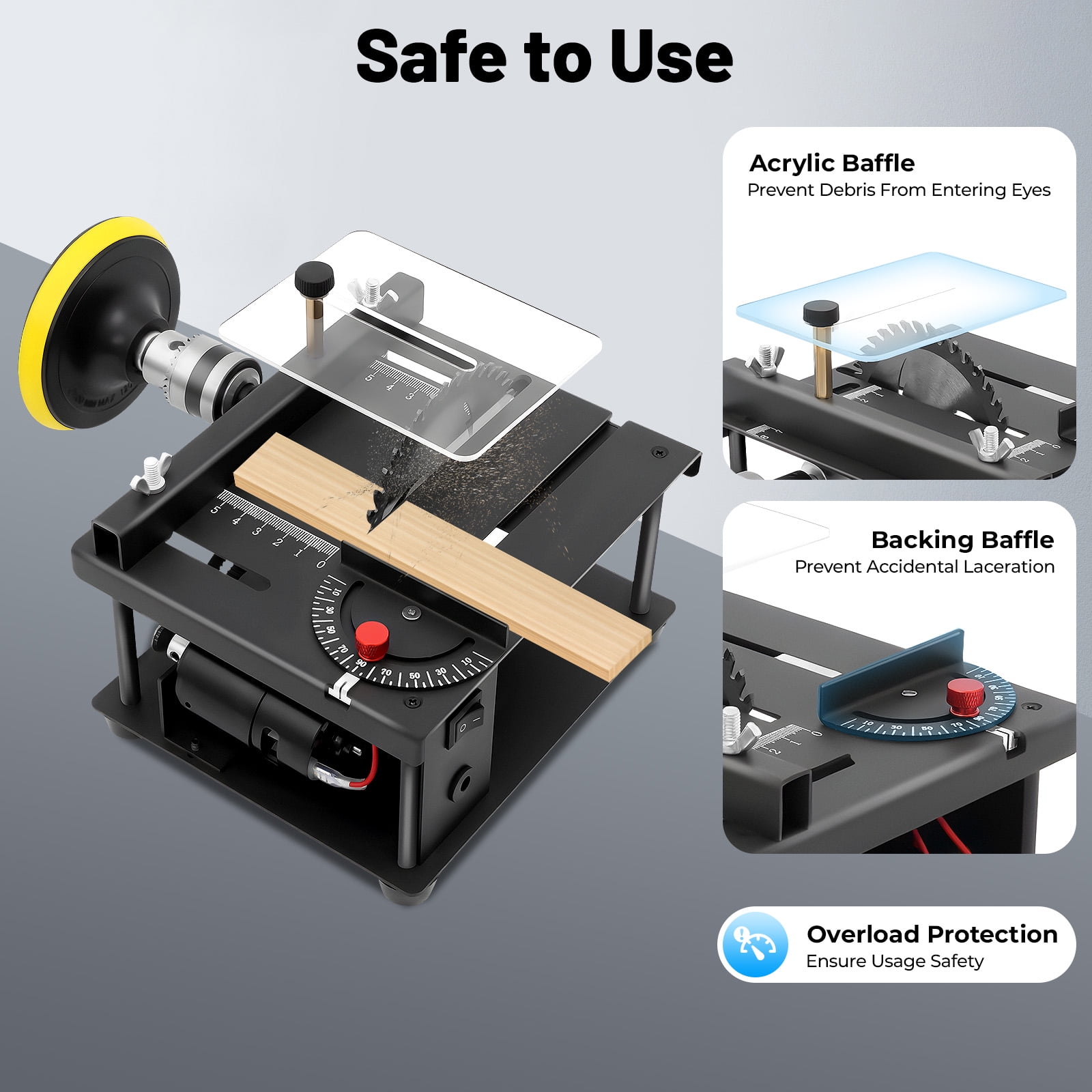 Portable Compact Heavy Duty Table Saw Rotating Speed 1000-3000r/min ...