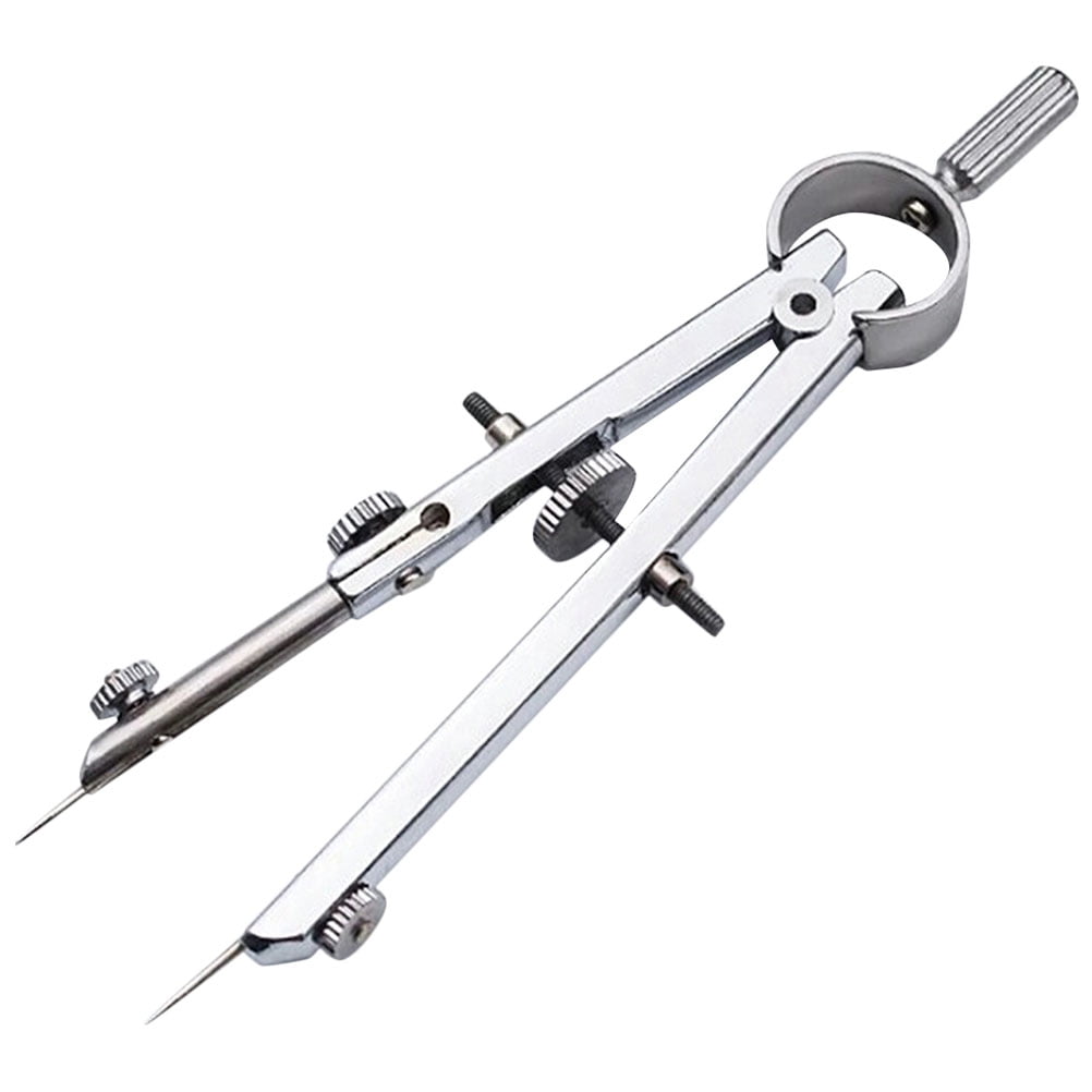 Silver Metal compass for Daily Use with Spring Mechanism and Smooth ...