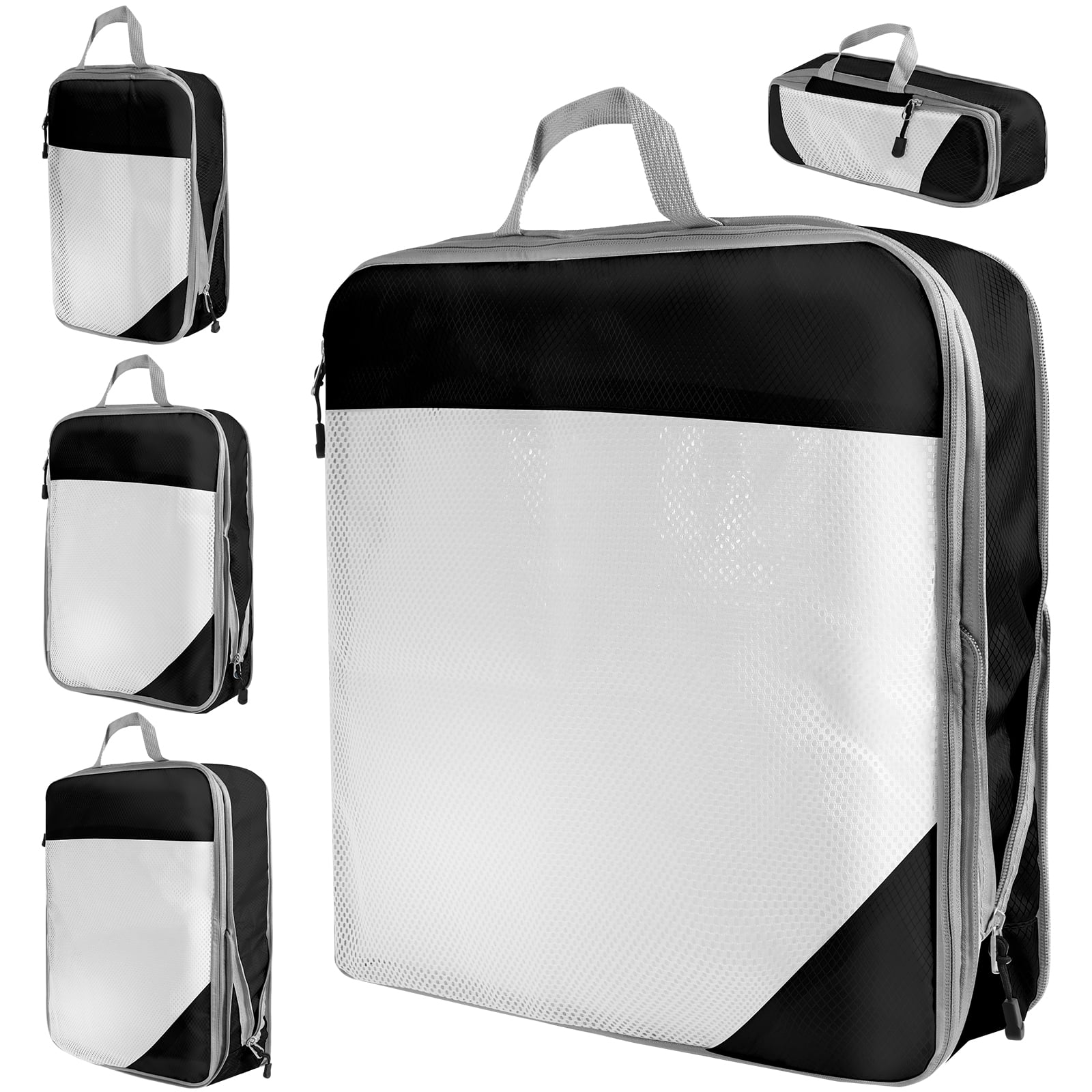 Portable Compression Packing Cubes Compressed Packing Cubes for Luggage ...