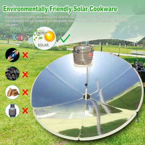 Portable Concentrating Solar Cooker 1000-1500w Thermal Power Camping ...