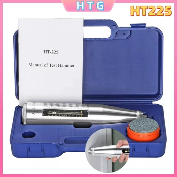 Portable Concrete Rebound Hammer Tester NDT Resiliometer Schmidt Hammer ...