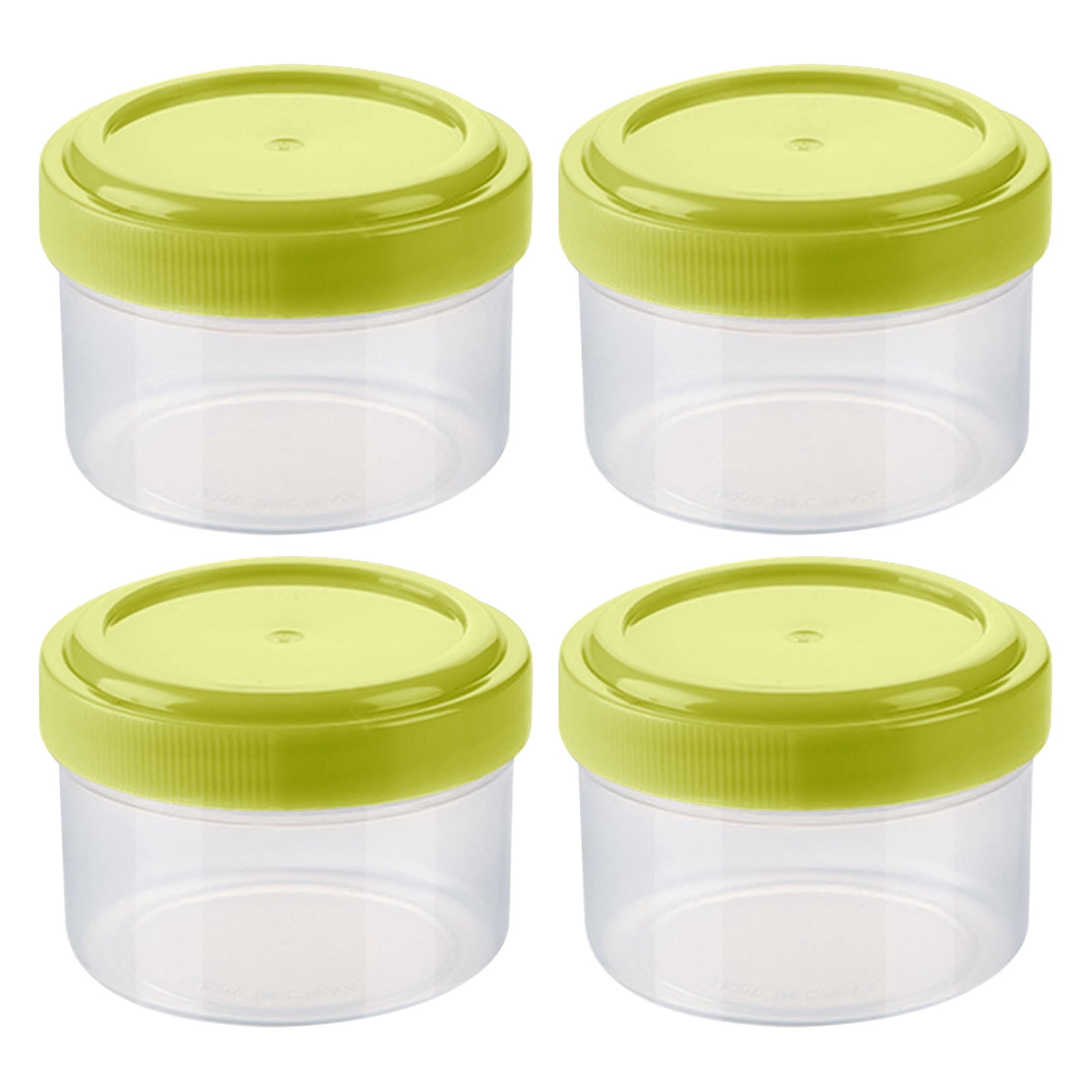Portable Condiment Containers | 4-Pack Mini Sauce & Dressing Jars with ...